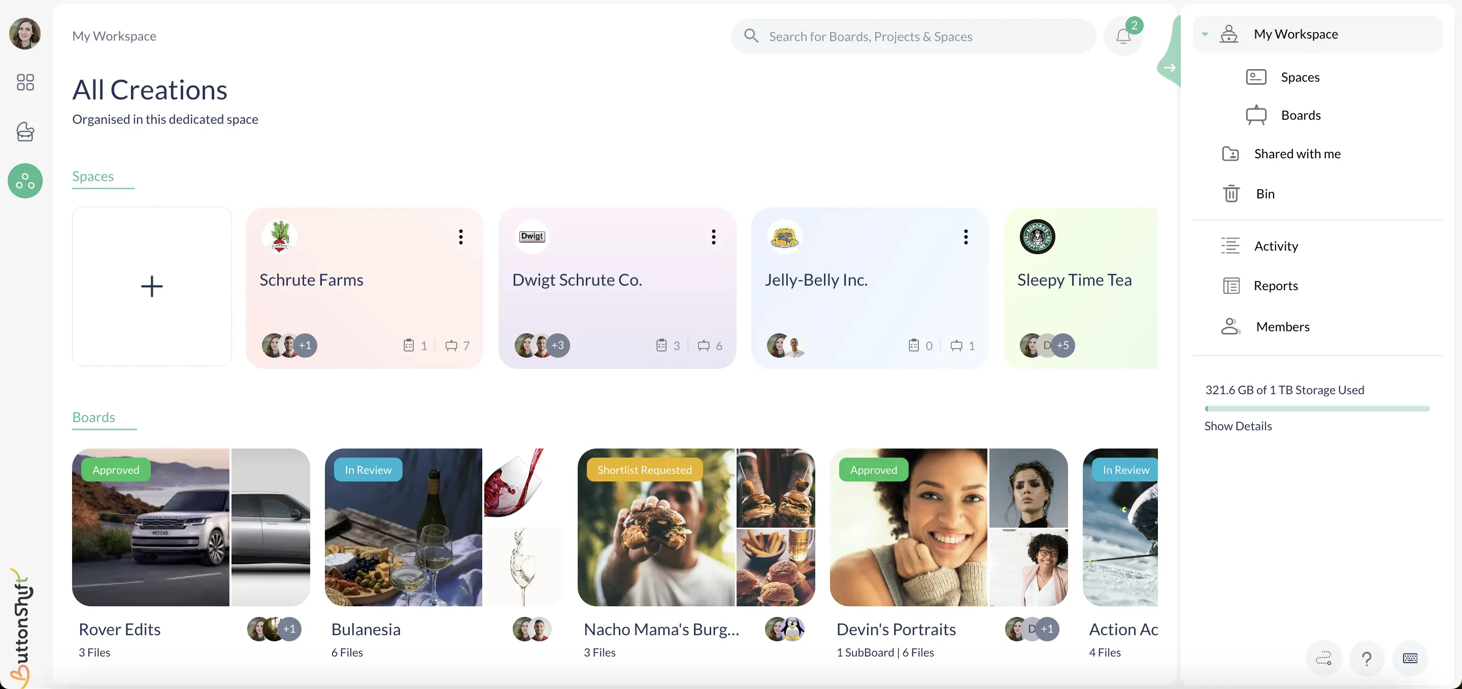 ButtonShift Workspace - Simplifying Creative Collaboration | ButtonShift